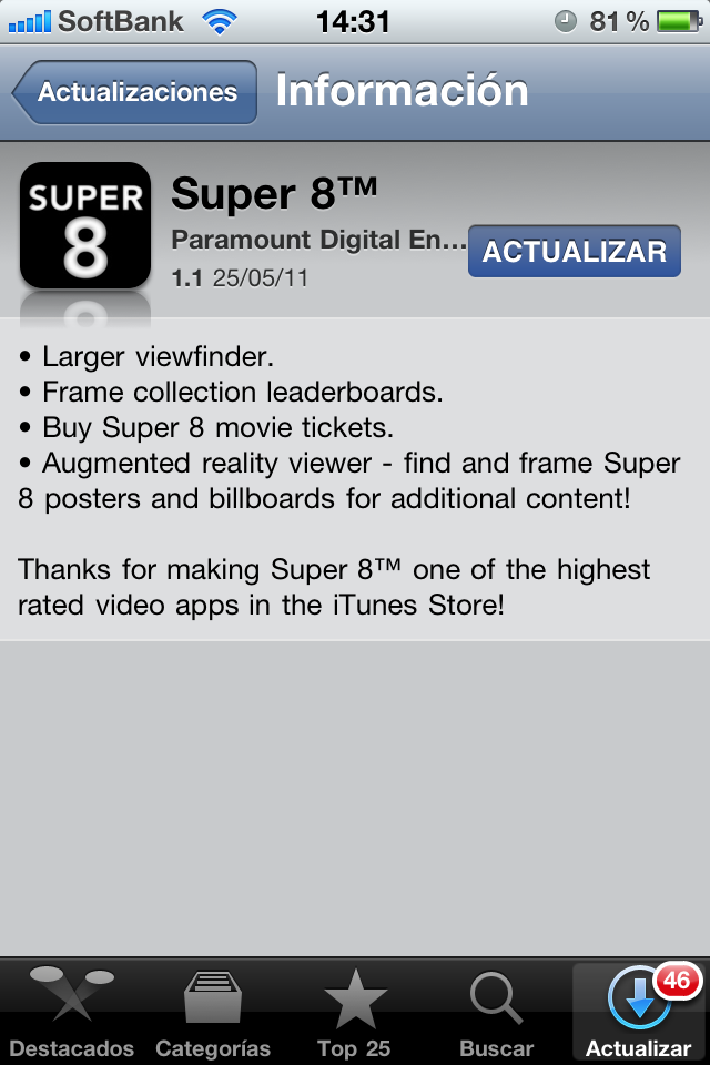 Super 8, App grabadora de video a la antigua, se actualiza | iPhoneros
