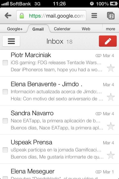 Google aplica la interfaz de la App de Gmail para iOS a la versión web ...