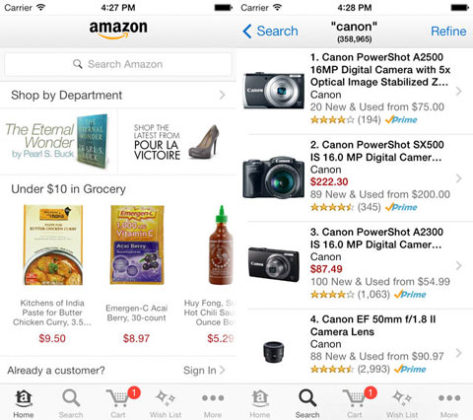 Amazon actualiza su App con una nueva interfaz para iOS 7 | iPhoneros