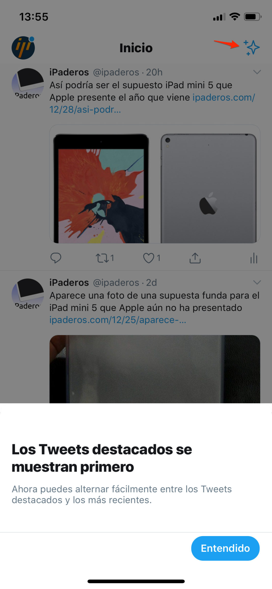 Twitter permite por fin cambiar al orden cronológico de publicación de ...