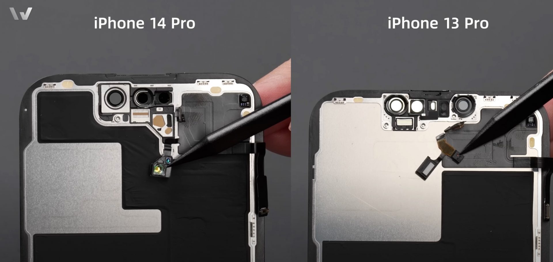 Diferencias entre el interior del iPhone 14 Pro Max y 13 Pro Max: Apple ...